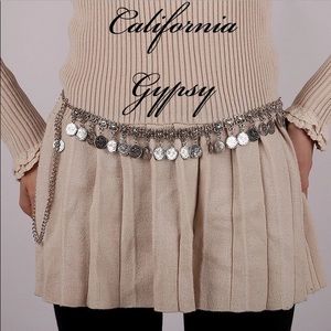 Accessories | Gypsy Boho Festival Silver Coin Statement Belt | Poshmark